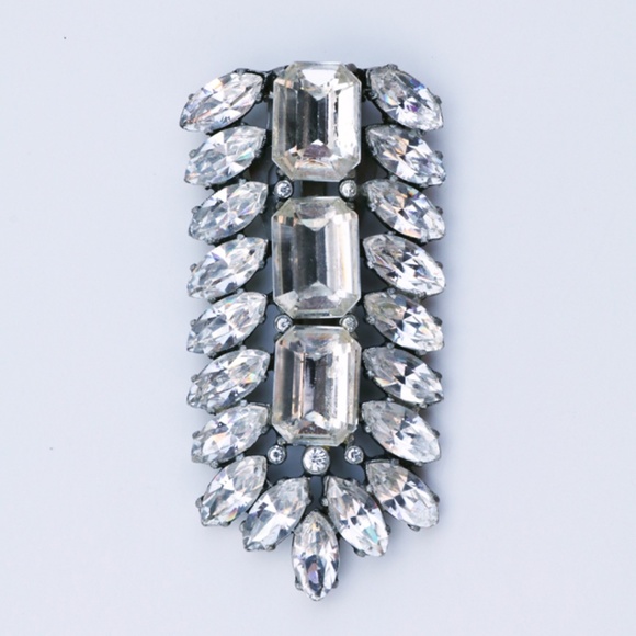 Sylvia | Jewelry | Authentic Vintage Fake Diamond Costume Brooch | Poshmark